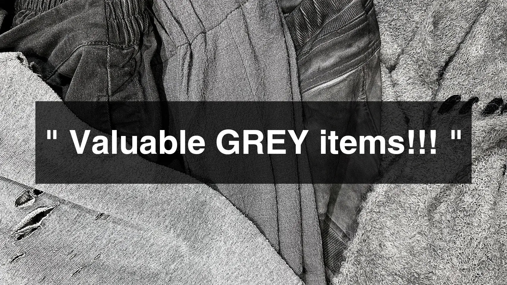 Valuable GREY items!!! – QUADRATO Boutique